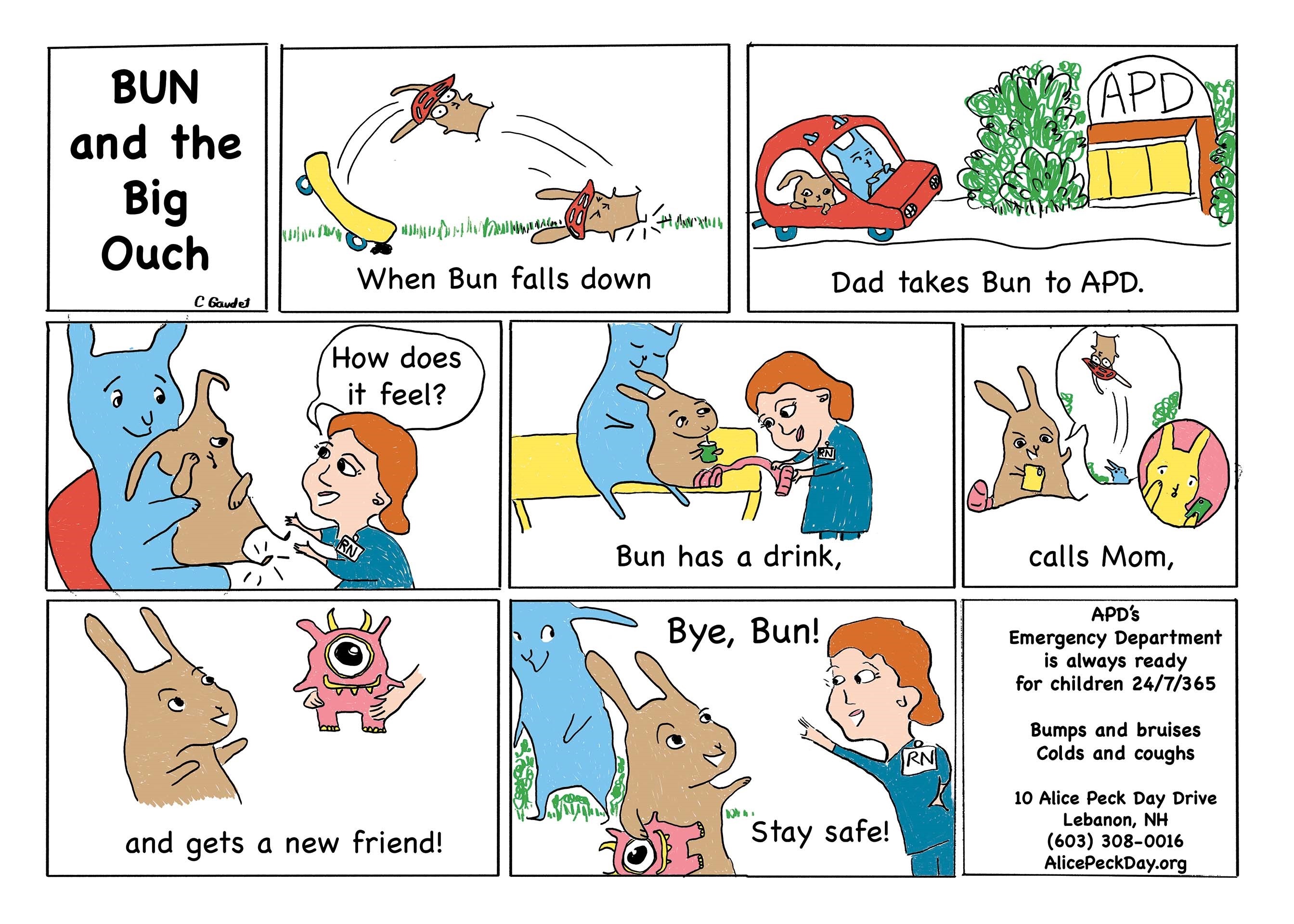 Bun and the Big Ouch | News & Stories | Alice Peck Day Memorial Hospital